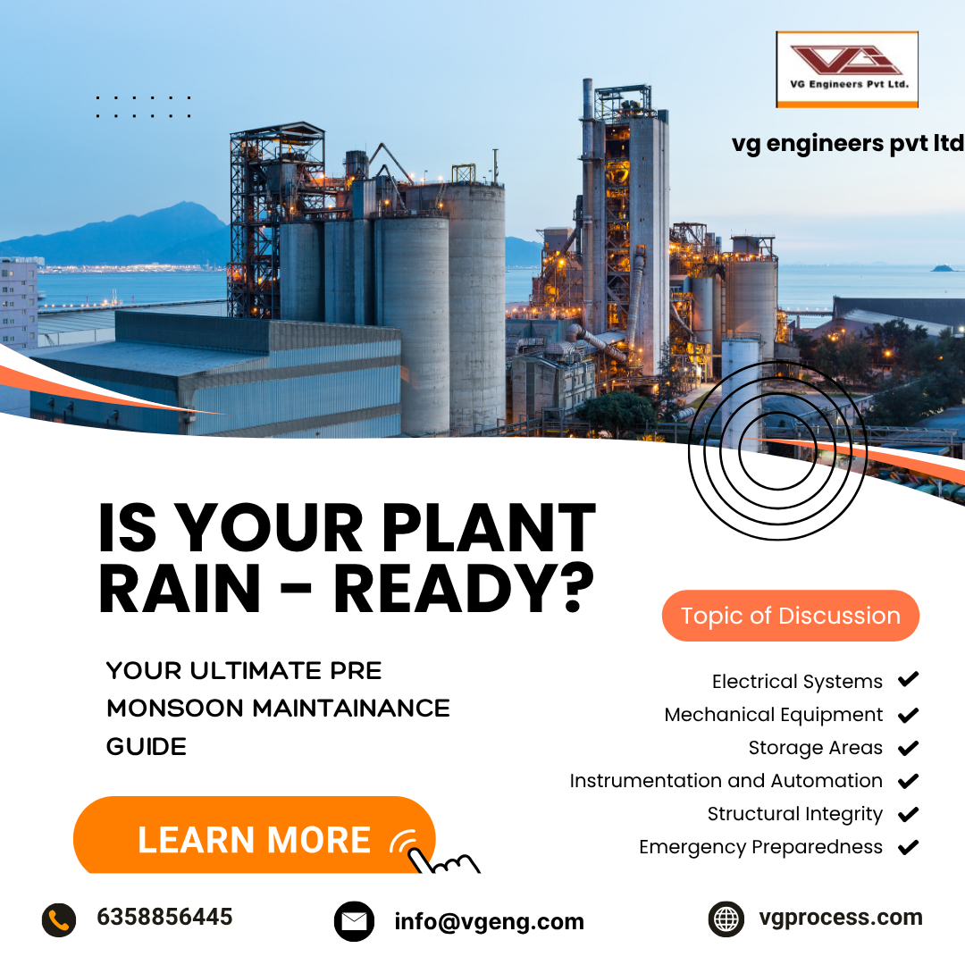 Pre-Monsoon Maintenance Checklist for Industries |VG Engineers